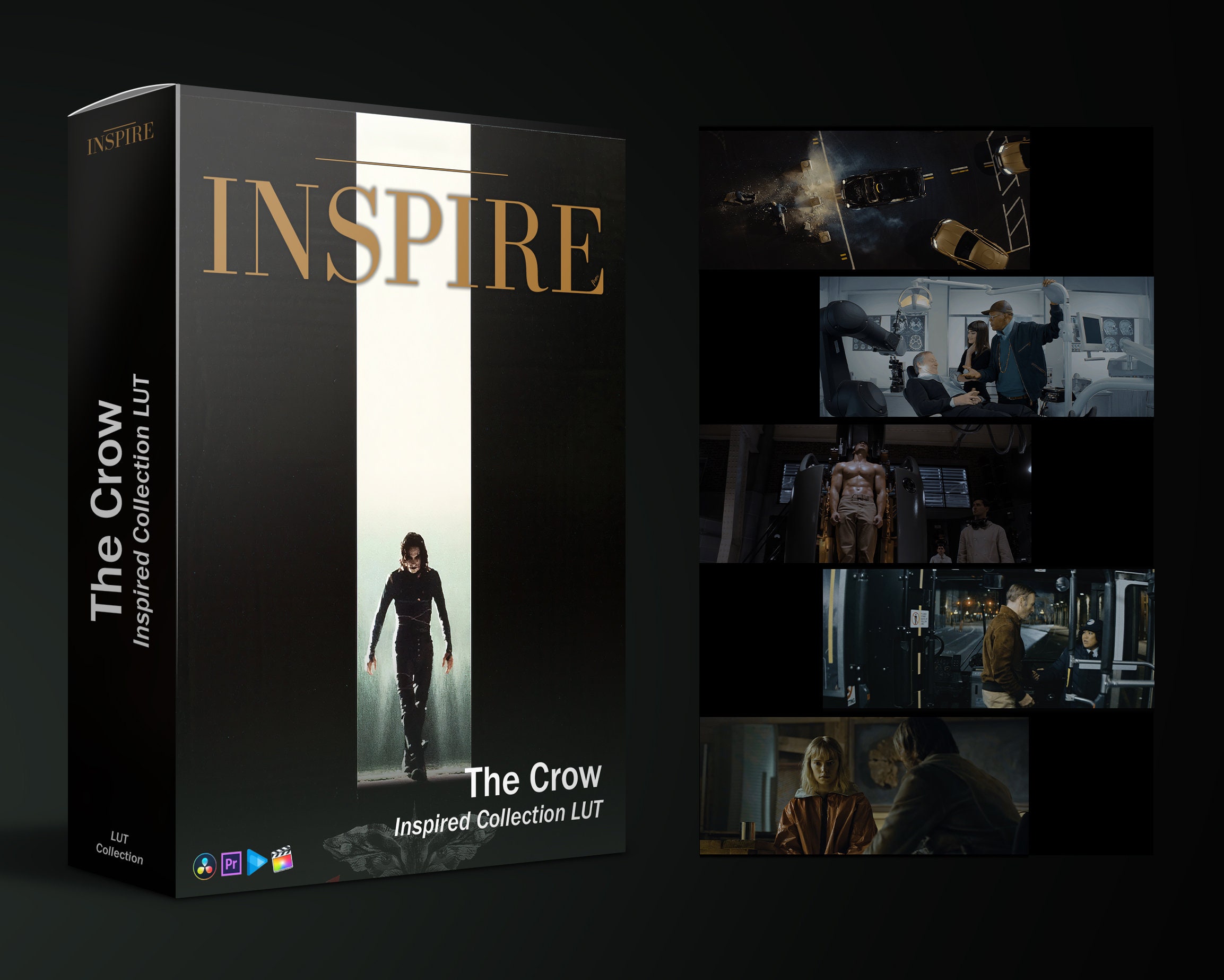 The Crow Inspired Preset LUT Film Look Cinematic Prores C-log V-log S ...