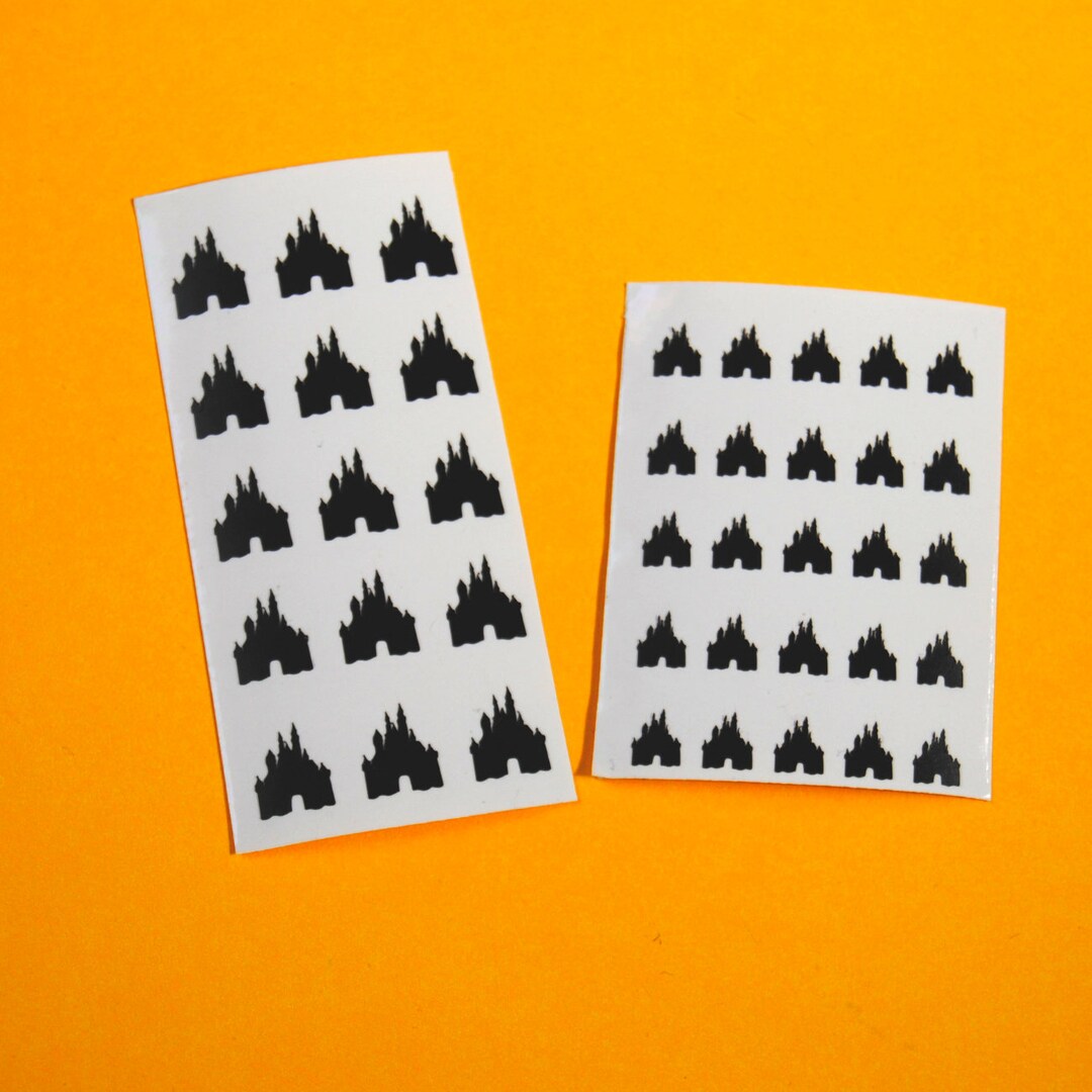 Disney Castle Nail Decals – 50 Vinyl Stickers for Nails | Disney Trip ...