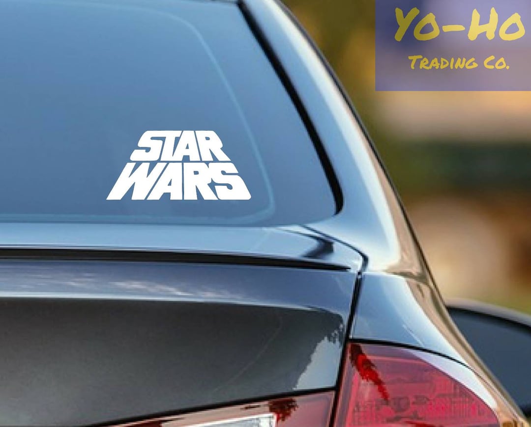 STAR WARS Retro Logo Decal Sticker for Car, Laptop, Suitcase, Notebook ...
