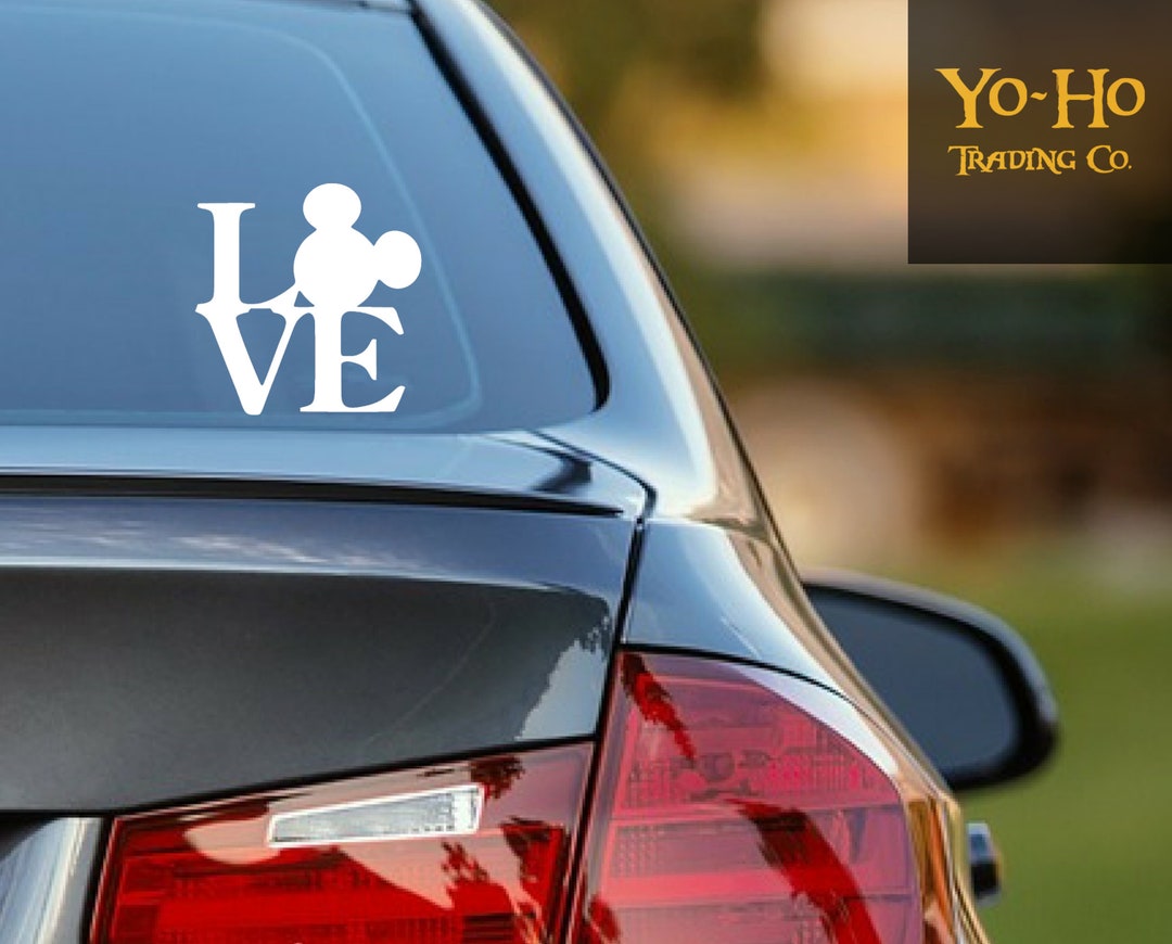 Love Mickey Mouse Disney Inspired Decal - Etsy