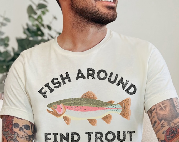 Trout Fishing Hat for Husband Fishing Gift for Dad Gift for Fisherman ...