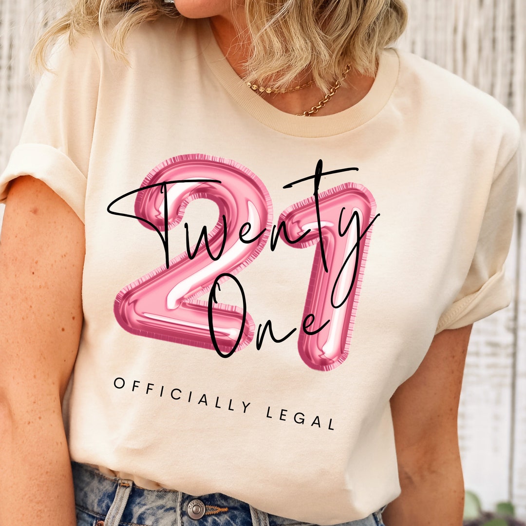 21st Birthday Shirt for Her, 21st Birthday Tshirt, 21 Birthday Shirt ...