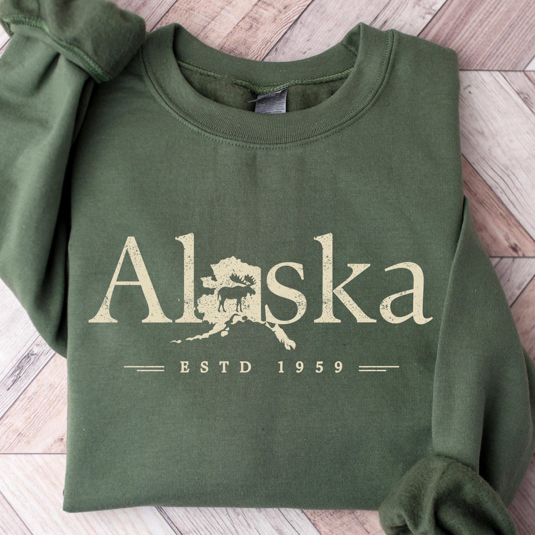 Alaska Sweatshirt, Alaska Souvenir Sweater, Alaska Gift, Alaska Sweater ...