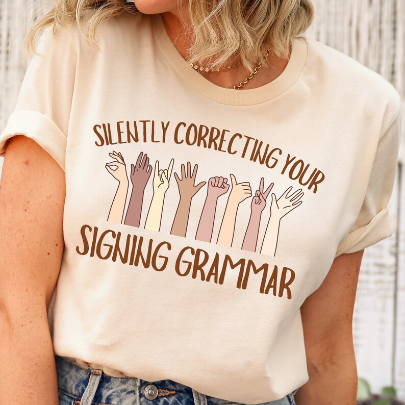 ASL Shirt, Funny Sign Language Shirt, Funny Asl Shirt, Funny Asl ...