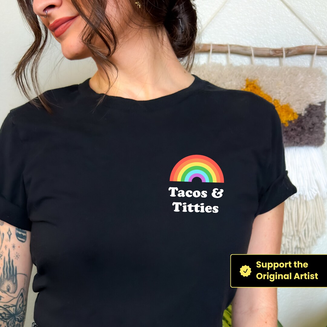 Tacos and Titties Shirt,lesbian Pride Shirt,lesbian Couple Gift,lgbtq ...