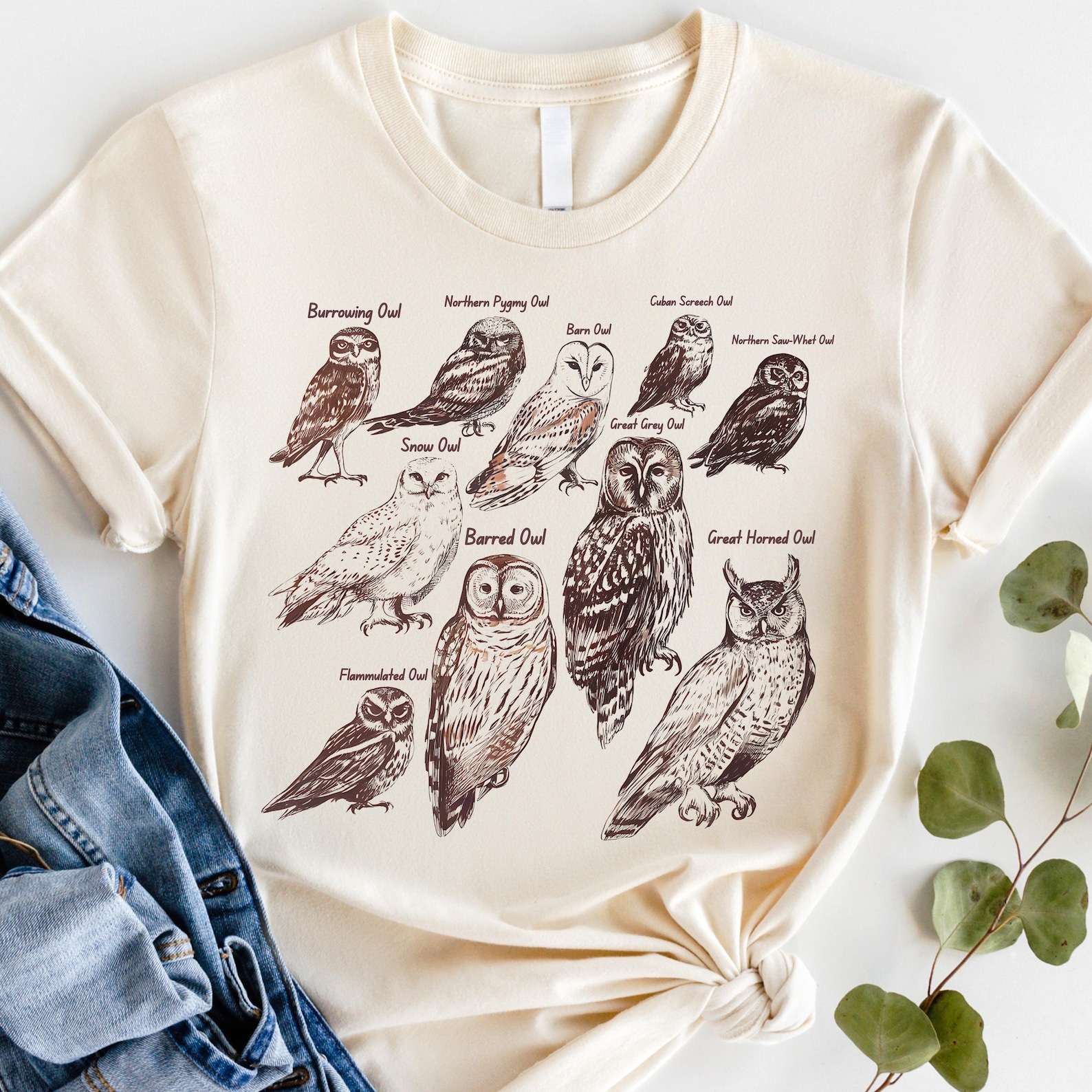 Owl Lover Shirt, Owl Graphic Tee, Birdwatcher Gift, Birdwatching, Bird ...