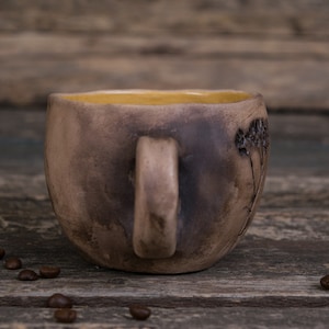 Handmade Ceramic Botanical Mug || Pottery Mug Handmade Nature Ceramic ...