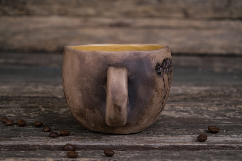 Handmade Ceramic Botanical Mug Pottery Mug Handmade Nature | Etsy