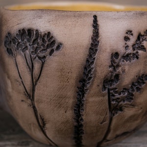 Handmade Ceramic Botanical Mug || Pottery Mug Handmade Nature Ceramic ...