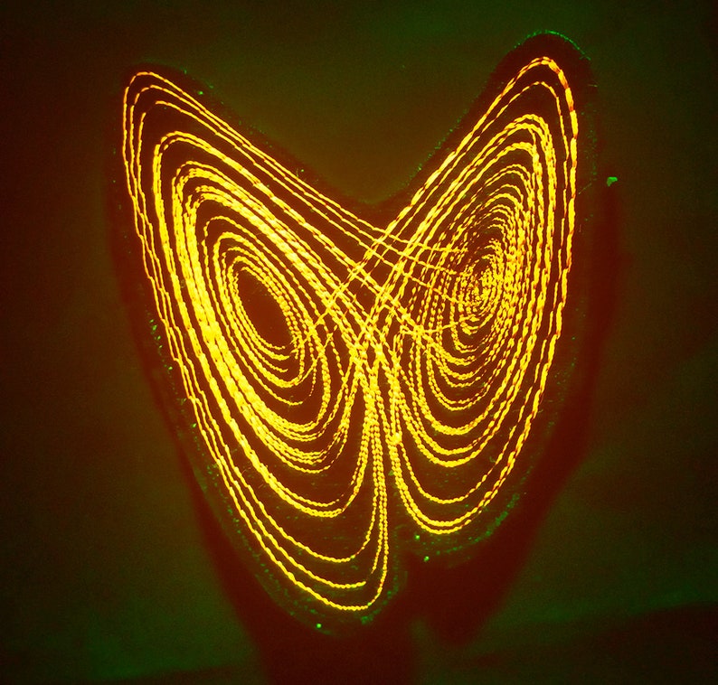UV Reactive Lorenz Attractor Embroidered Patch - Etsy