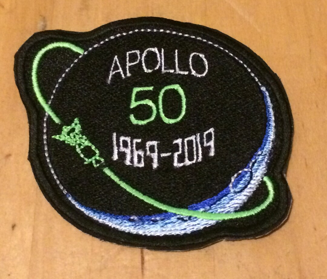 Apollo 50th Anniversary Embroidered Patch Original Design With UV ...