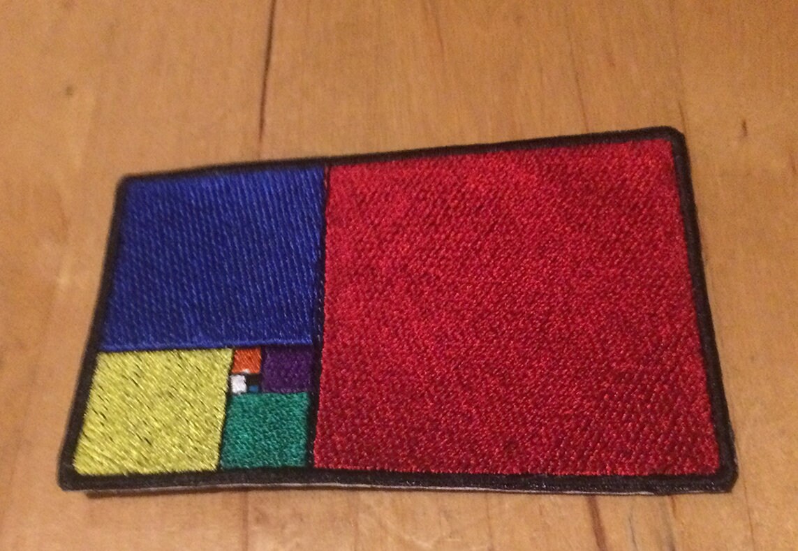 Fibonacci Sequence Custom Embroidered Patch - Etsy