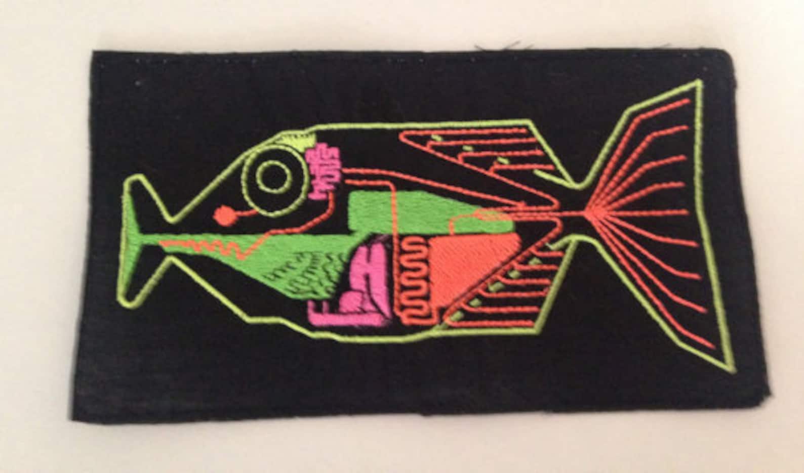 BIG UV Babel Fish Custom Embroidered Patch | Etsy