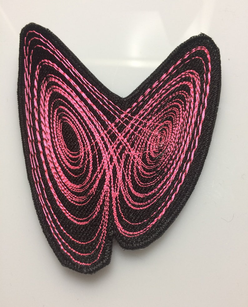 UV Reactive Lorenz Attractor Embroidered Patch - Etsy