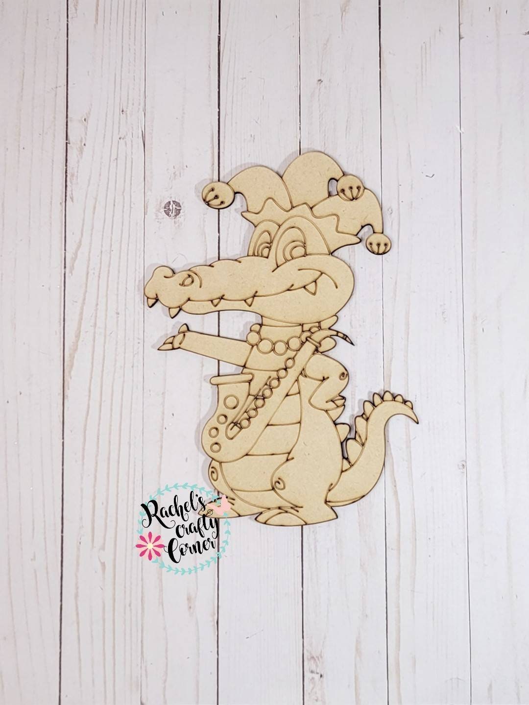 Mardi Gras Gator Party Blank Cutout Sign - Etsy