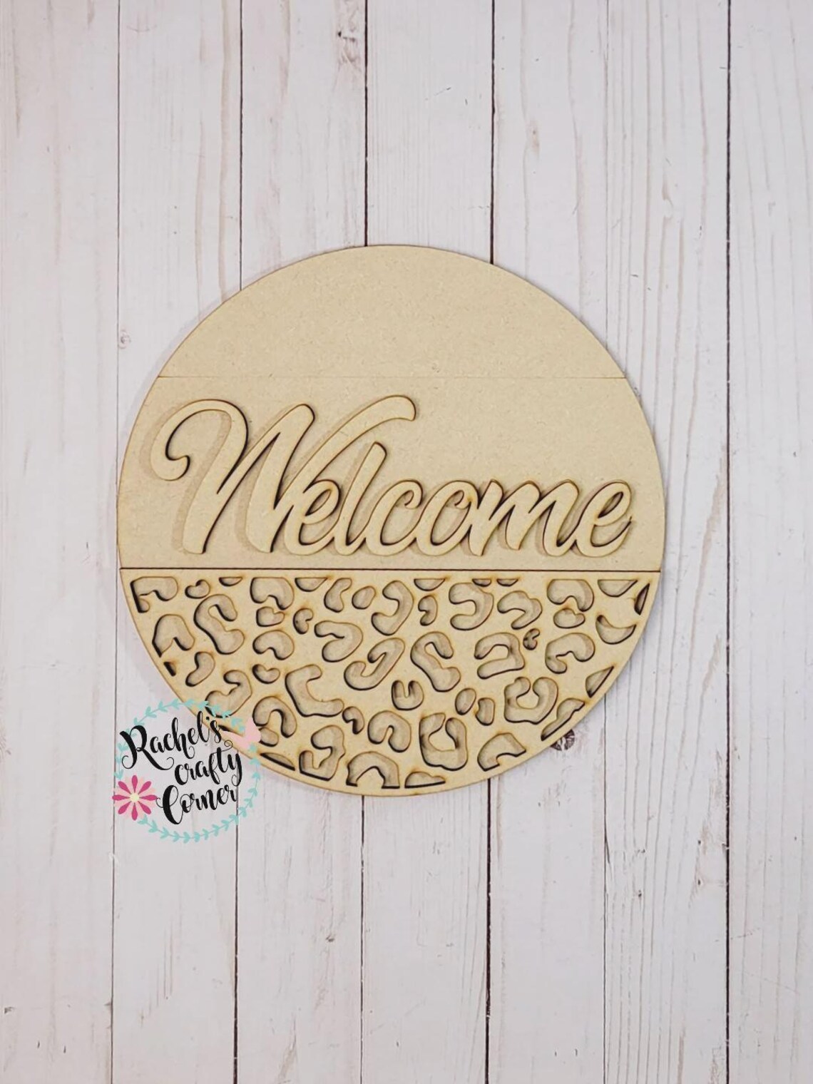 Welcome Cheetah Sign - Etsy