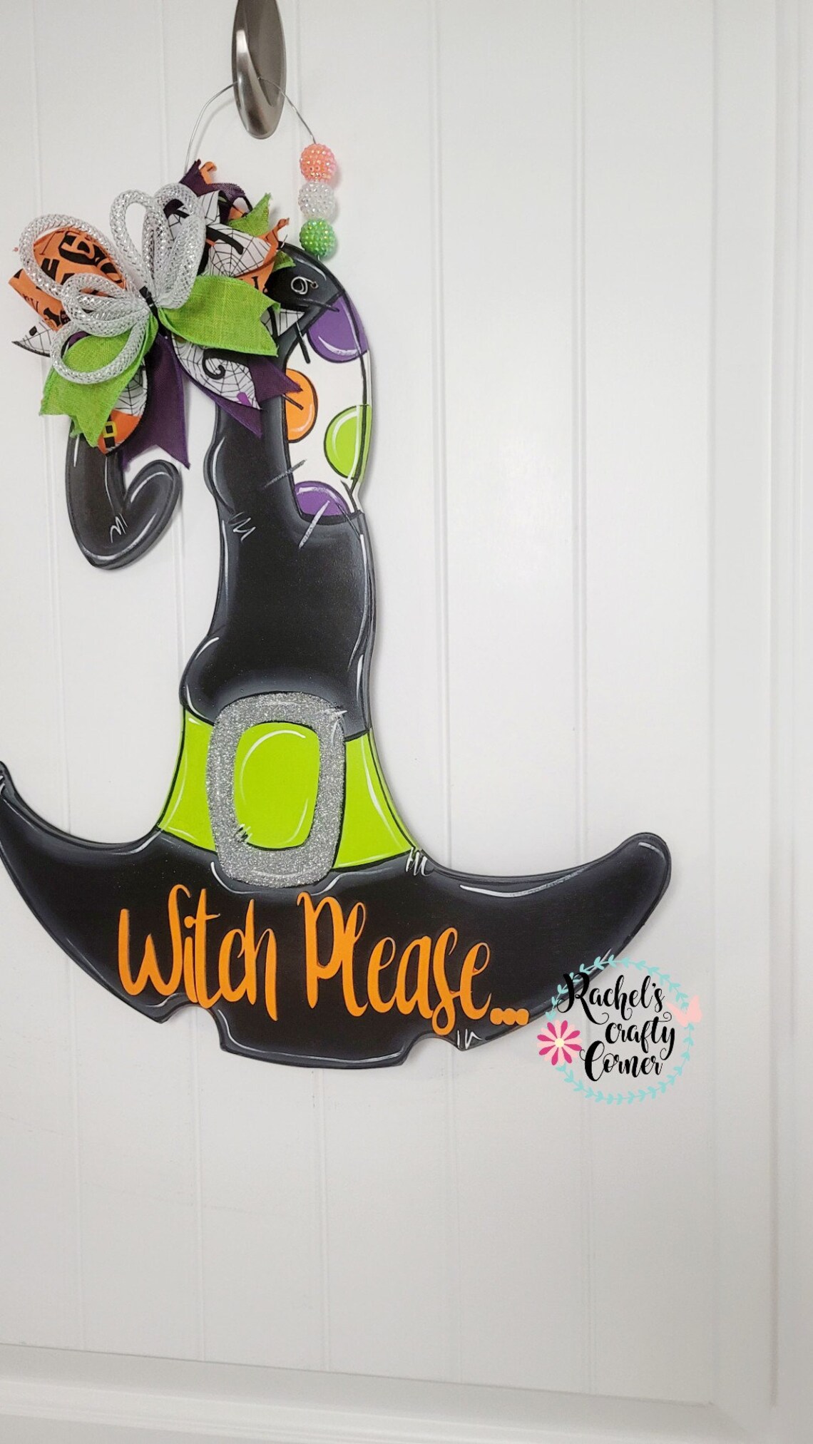 Patchwork Witch Hat Sign – Halloween Door Hanger - Etsy
