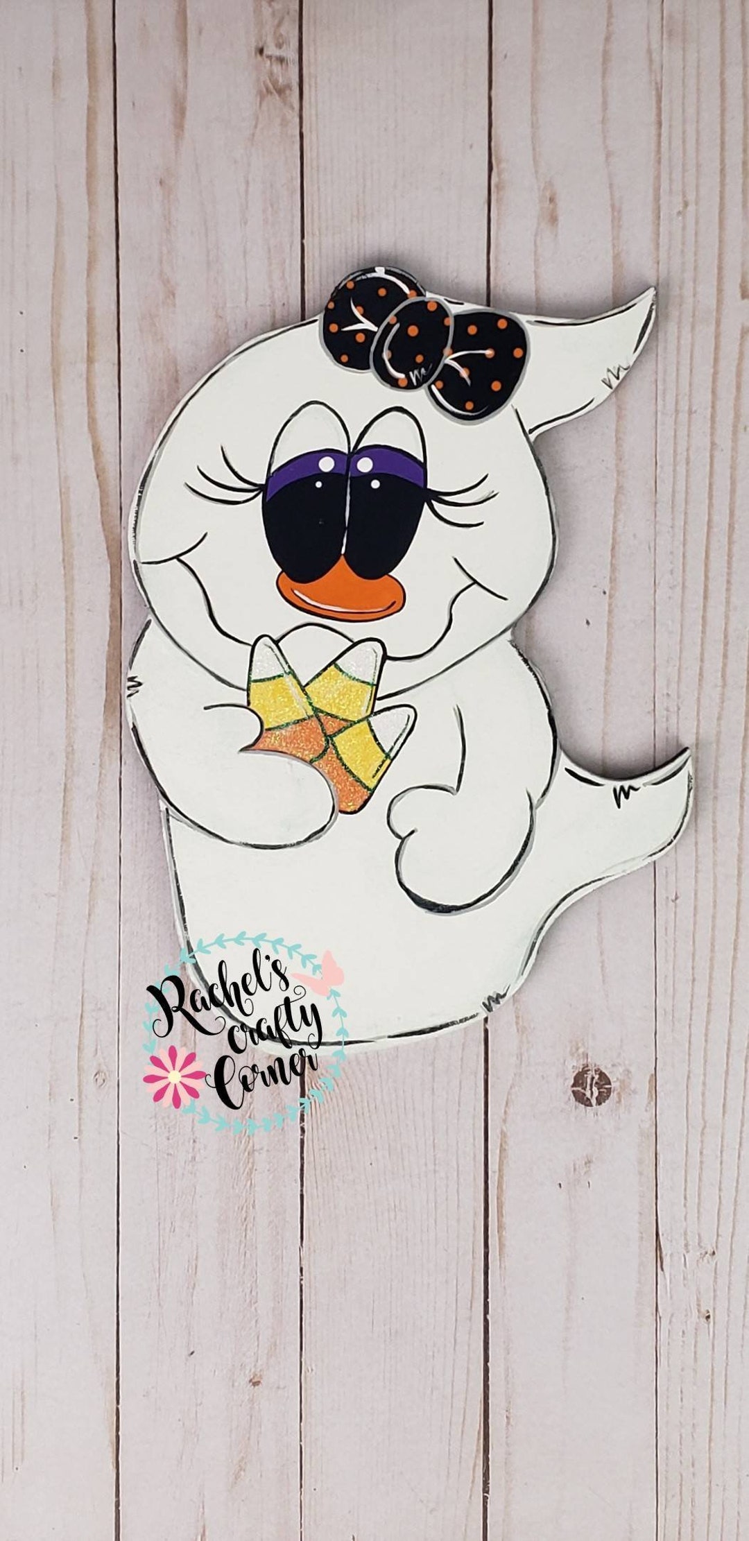 Sweet Halloween Candy Corn Ghost Door Hanger Sign - Etsy