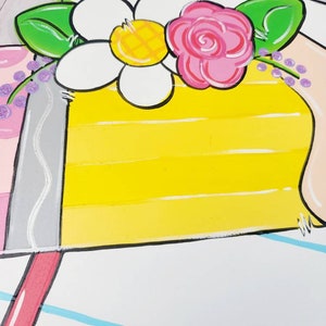 Teacher Floral Pencil and Sheet of Paper Sign - Etsy