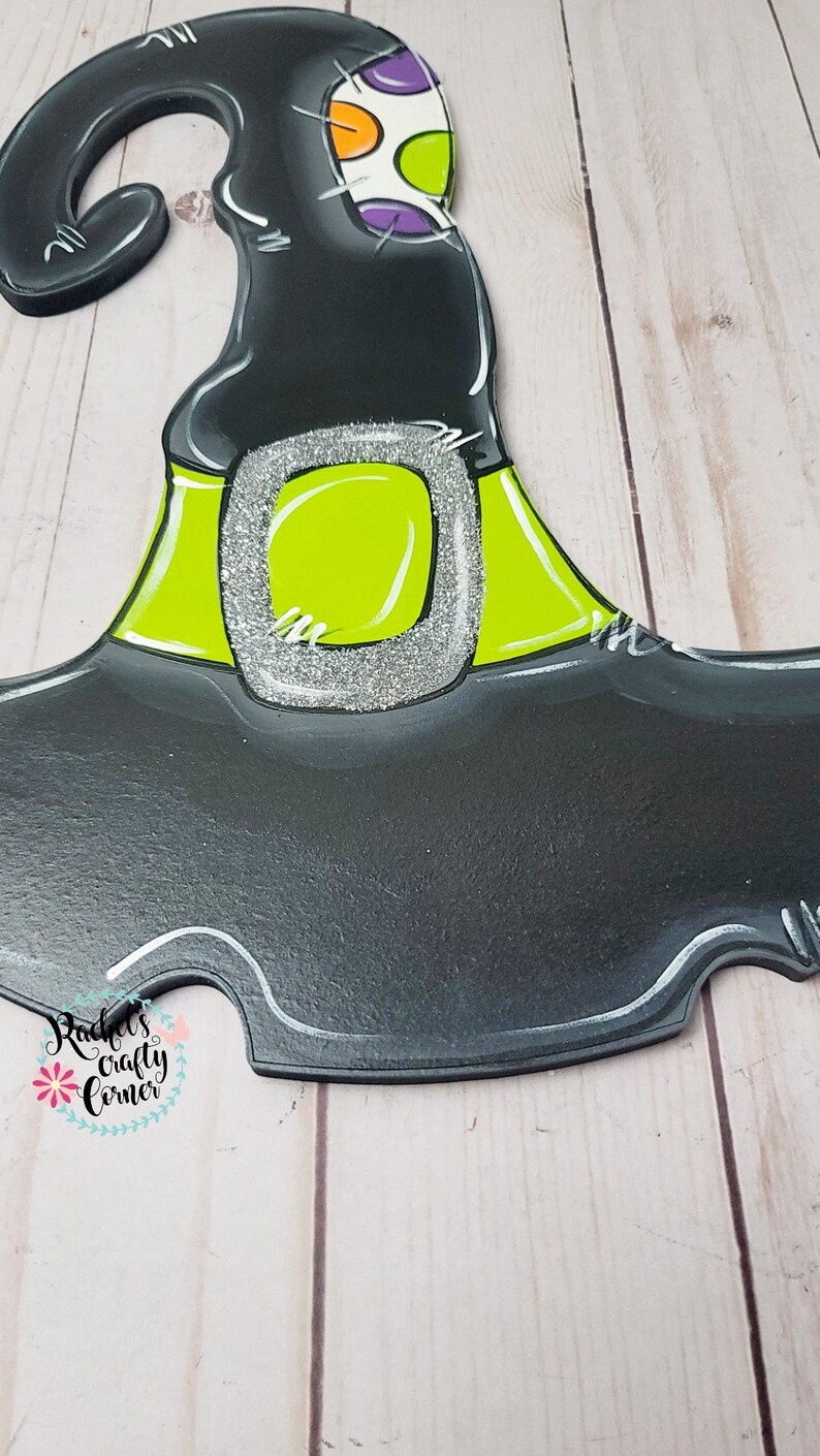 Patchwork Witch Hat Sign – Halloween Door Hanger - Etsy