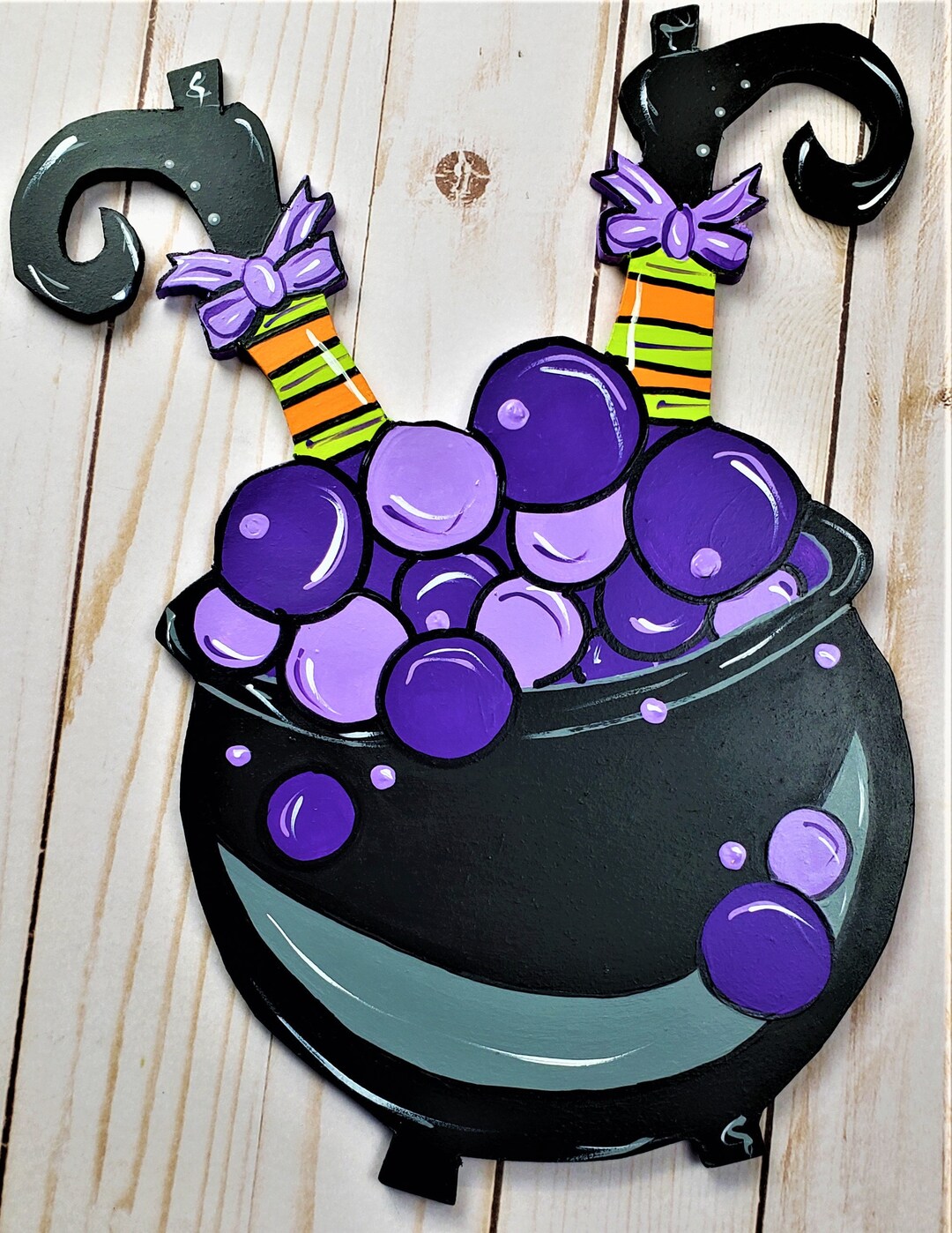 Witch Legs Cauldron Door Hanger – Funny Halloween Potion Sign Decor - Etsy