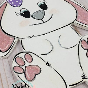 Bunny Girl With Bow Sign - Etsy