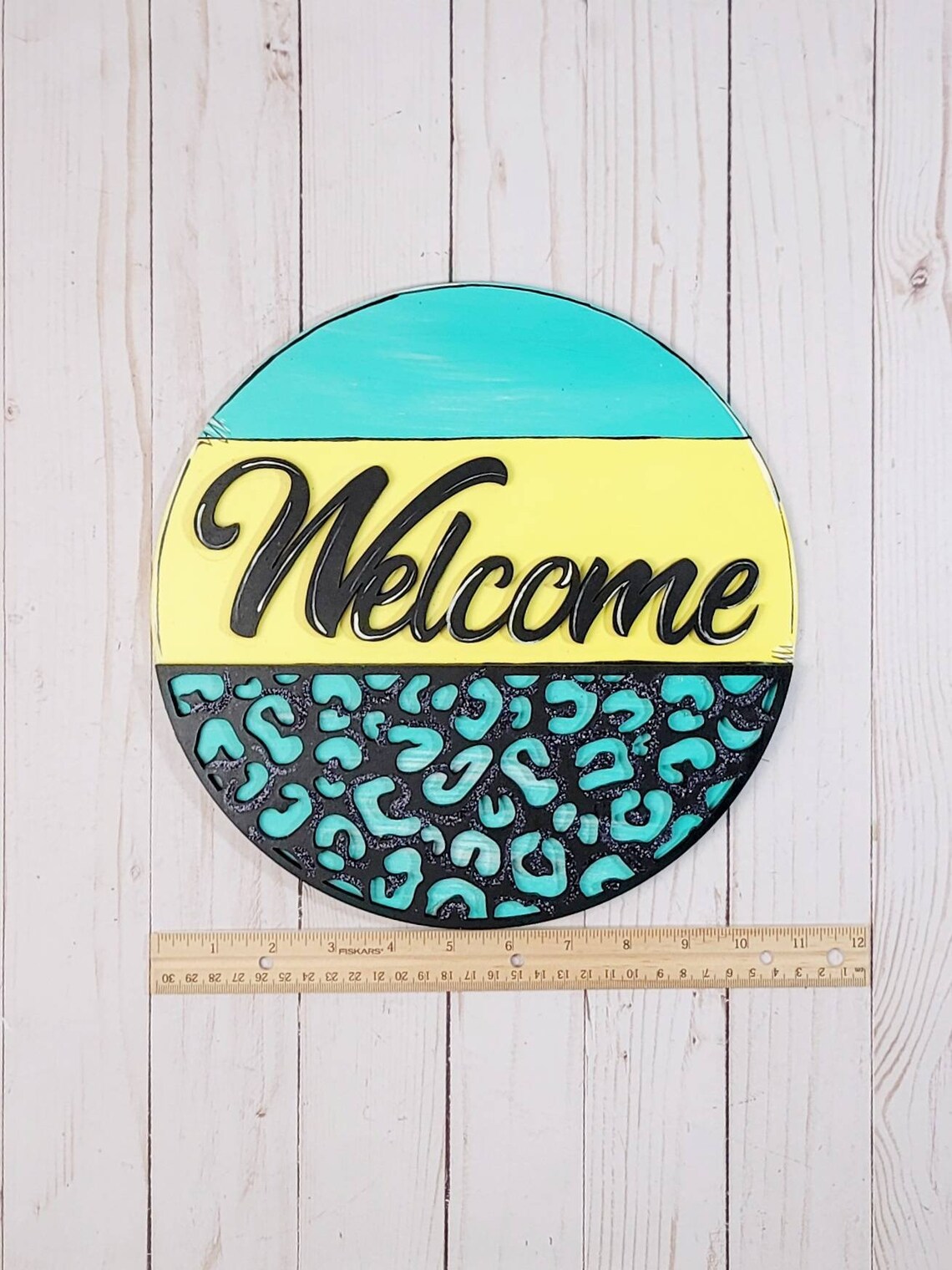 Welcome Cheetah Sign - Etsy