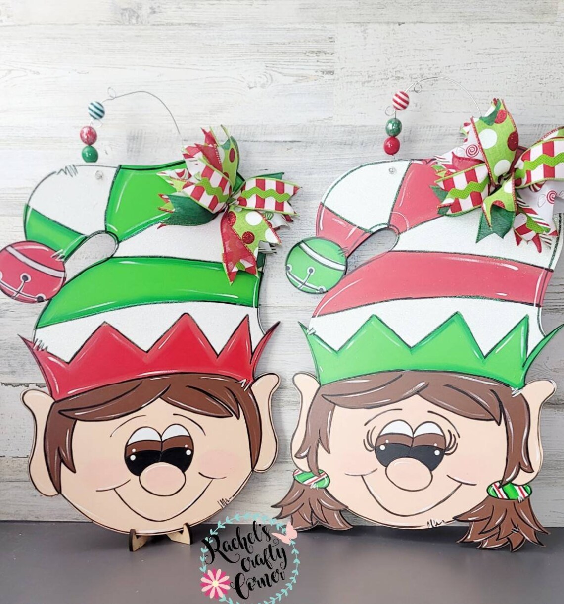 Jolly Buddy Elf Face Door Hanger – Rustic Christmas Decor - Etsy