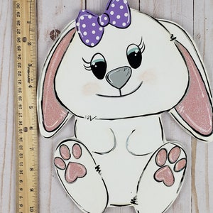 Bunny Girl With Bow Sign - Etsy