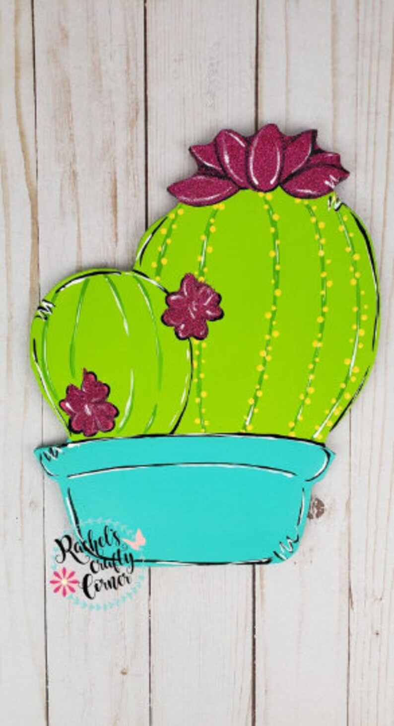 Blooming Cactus Sign - Etsy
