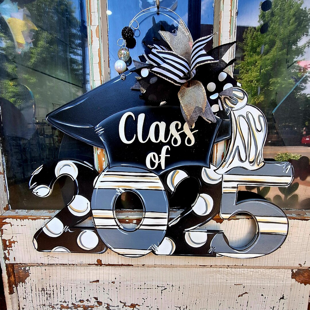 Class of 2026 Graduation Gift or Announcement, Custom Hand Painted Door ...