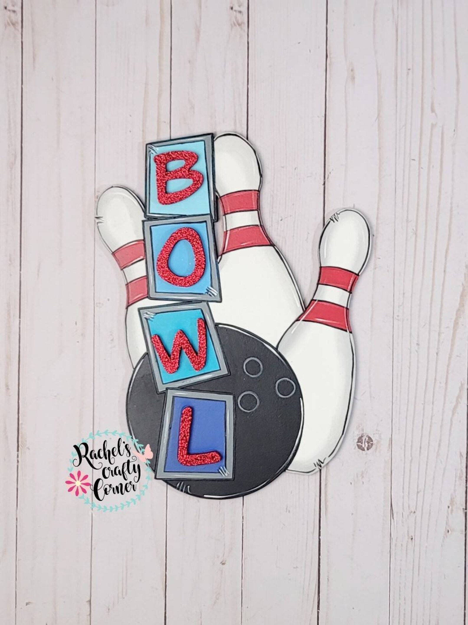 Bowling Pins and Ball Sign - Etsy
