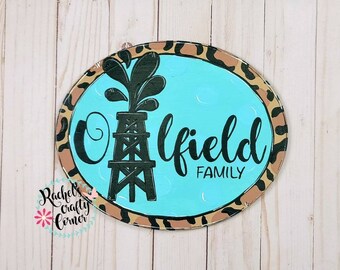 Oilfield Family Sign - Etsy