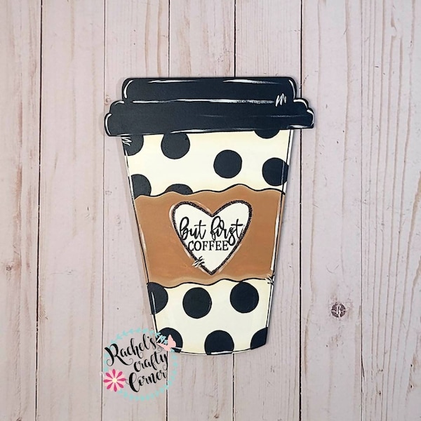 Coffee Cup Door Decor - Etsy