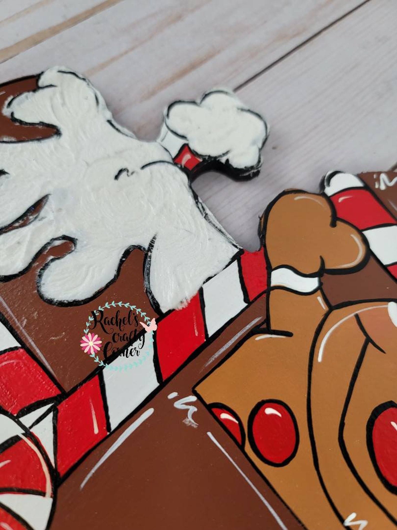 Gingerbread Train and Gingerbread Boy Door Hanger Sign - Etsy