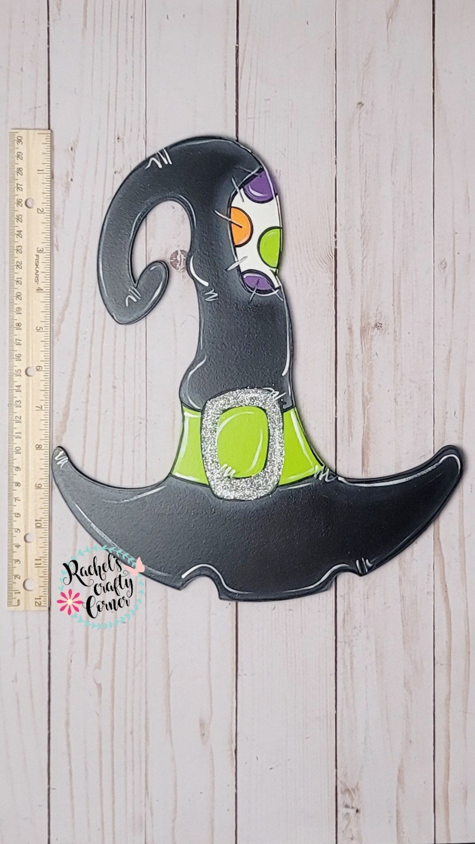 Patchwork Witch Hat Sign – Halloween Door Hanger - Etsy