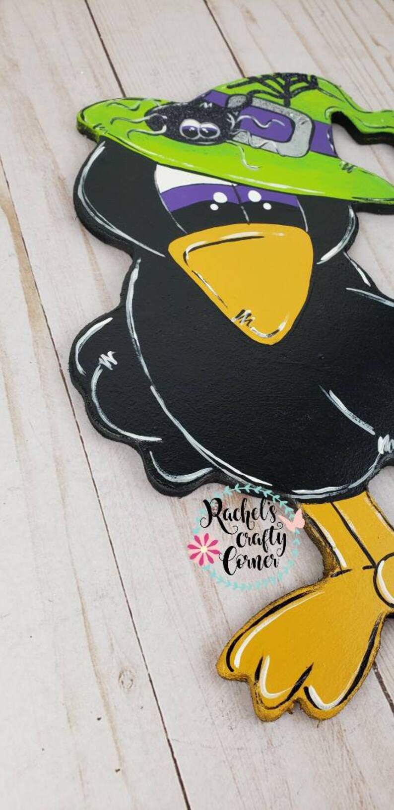 Spider Halloween Crow Sign - Etsy