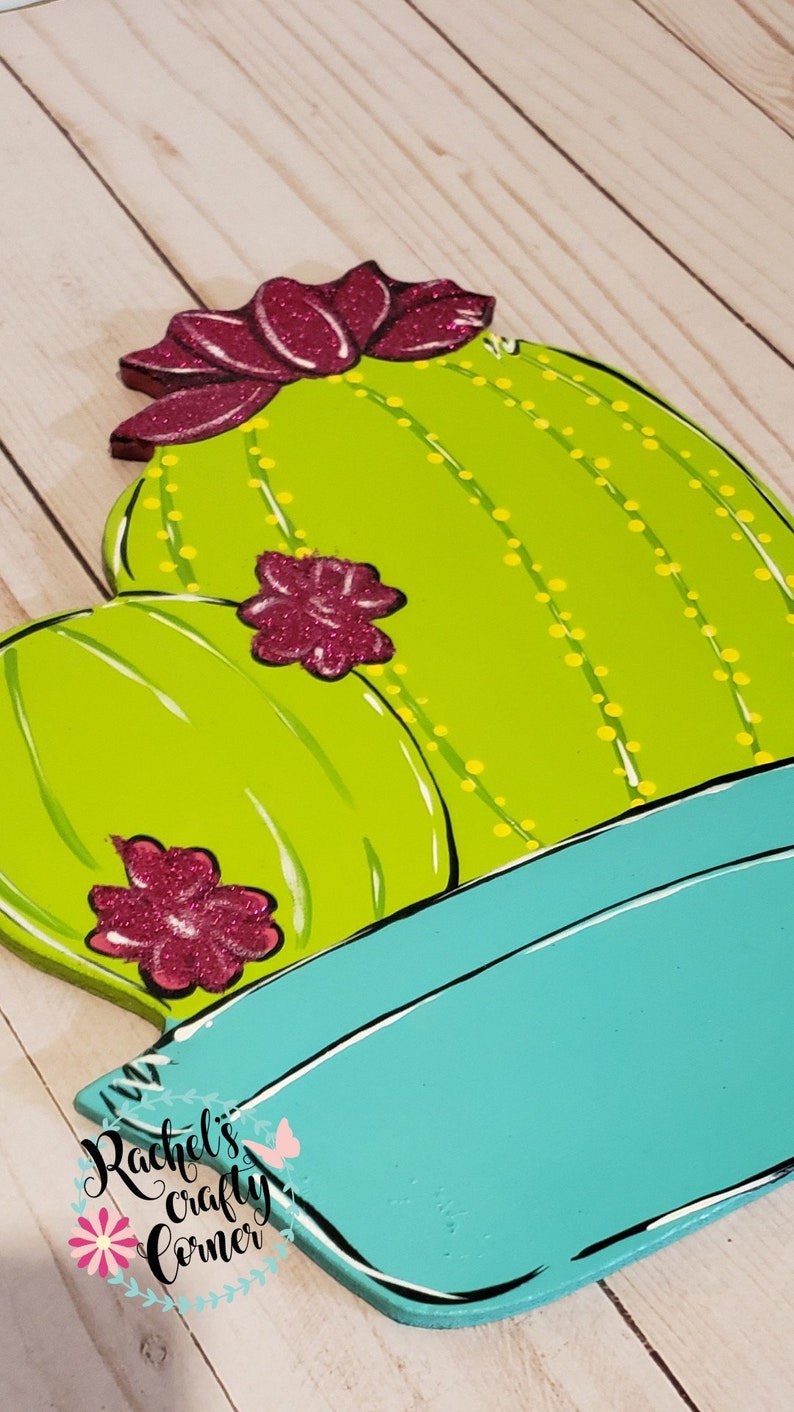 Blooming Cactus Sign - Etsy