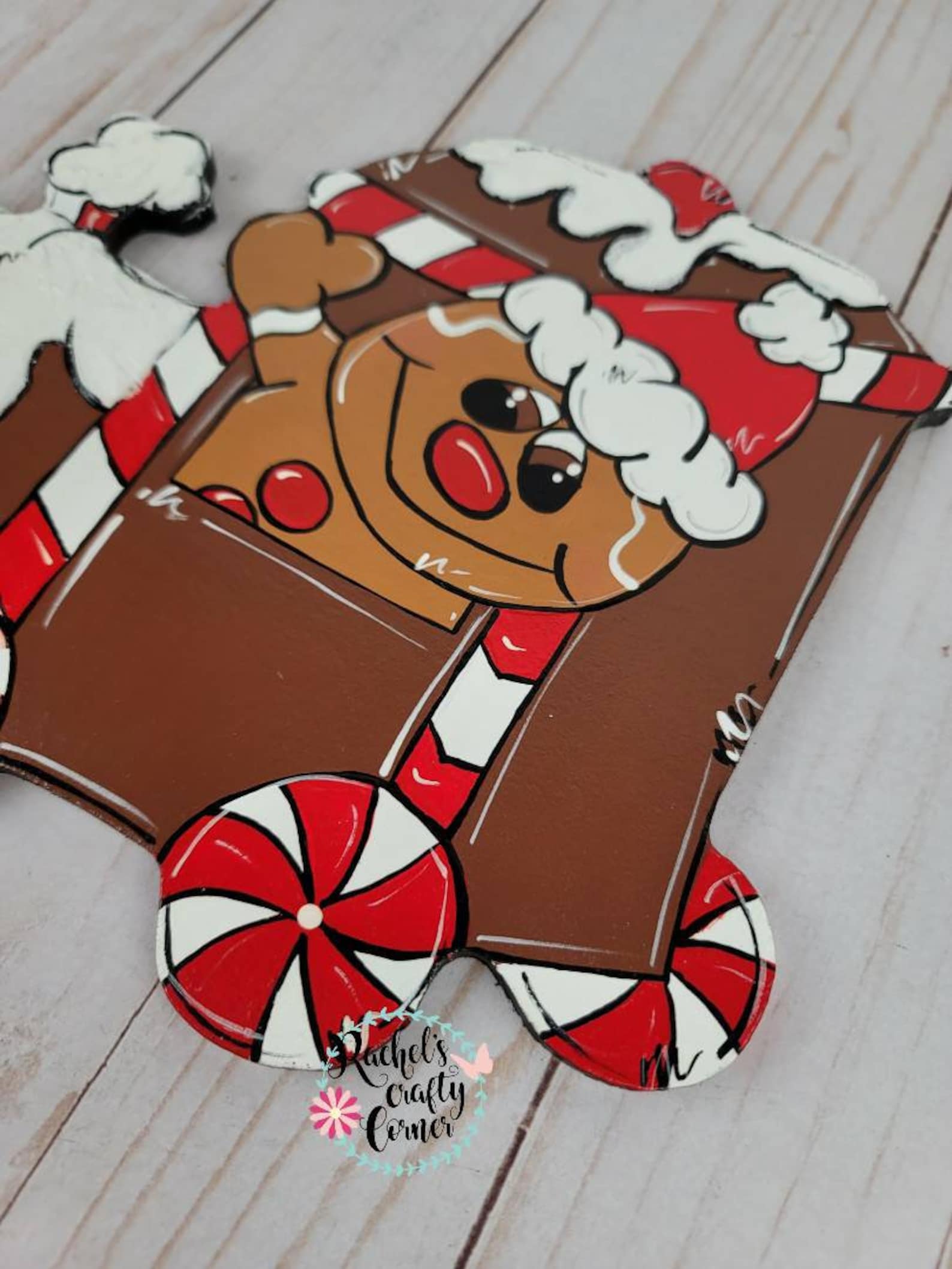 Gingerbread Train and Gingerbread Boy Door Hanger Sign - Etsy