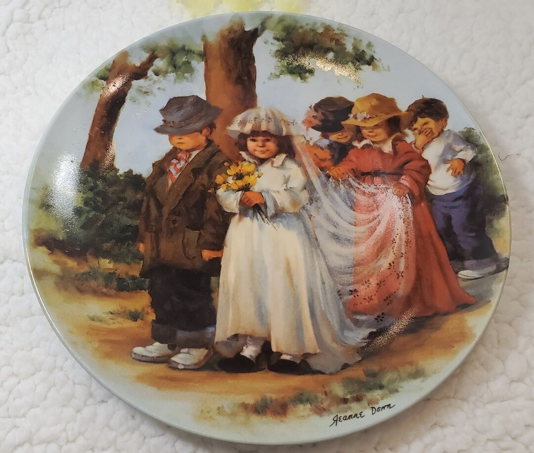 1985 Knowles Collectible Plate here Comes the Bride - Etsy