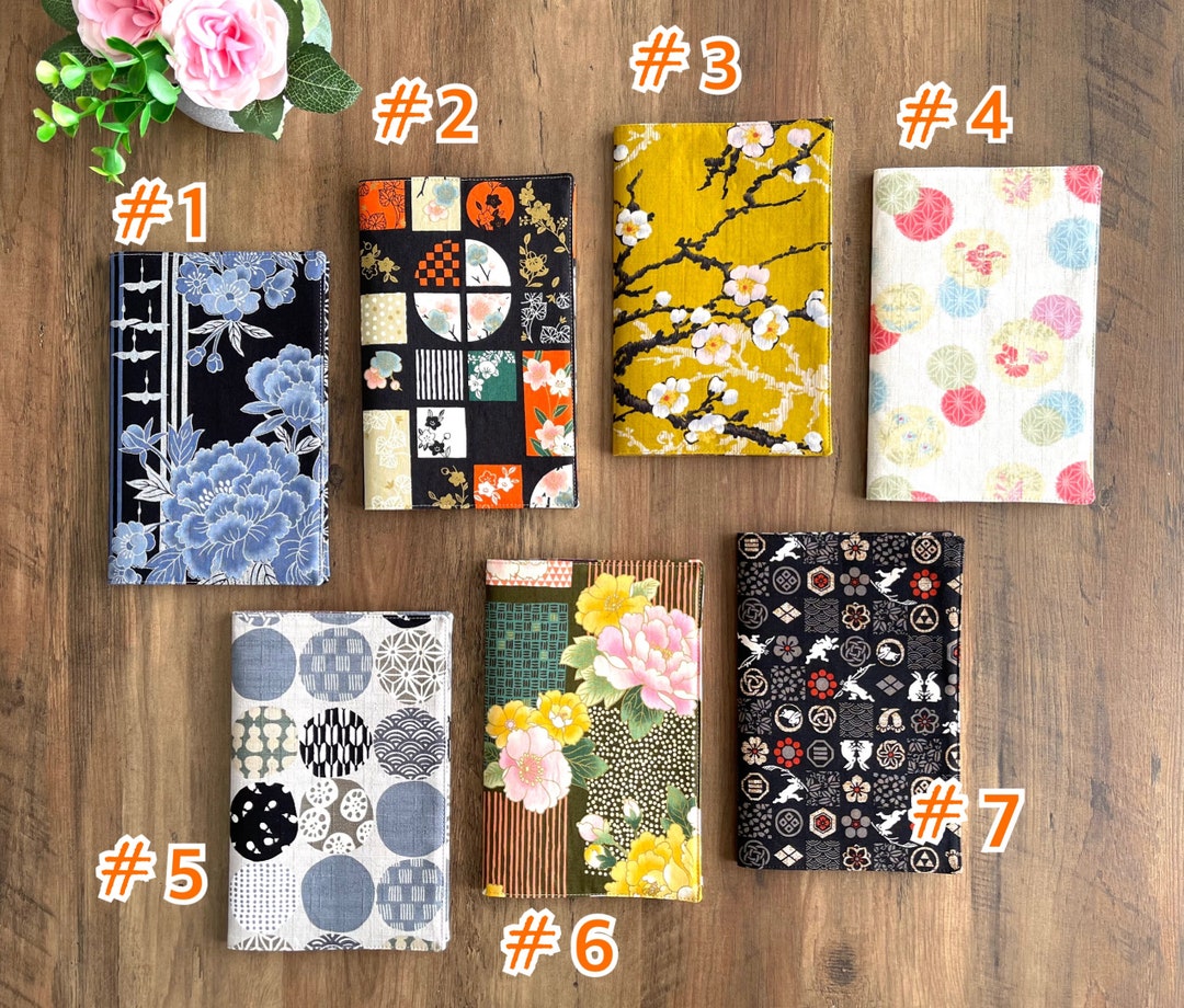 Notebook Cover, Japanese Fabric, 8.25 5.5 Notebook With Cover, Fabric ...