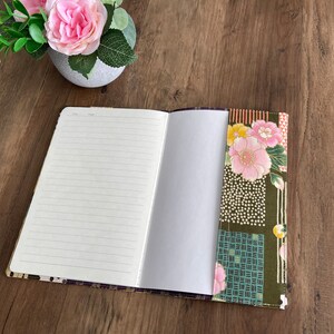Notebook Cover, Japanese Fabric, 8.25 5.5 Notebook With Cover, Fabric ...