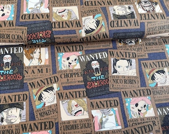 One Piece Anime Fabric - Etsy