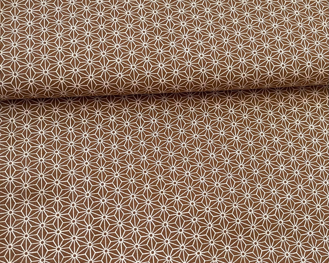 Japanese Traditional Asanoha Pattern Fabric, Fat Quarter, Half Yard ...