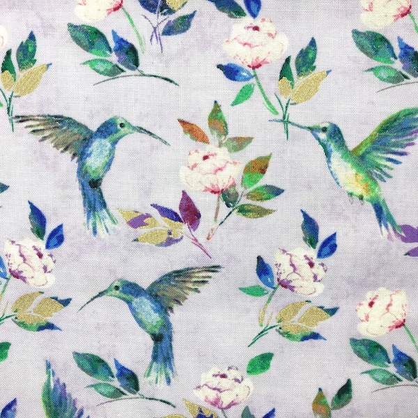 Hummingbird Fabric - Etsy