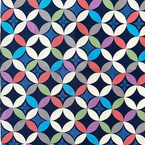 Shippo Pattern Japan Fabric, Cotton Fabric, Traditional Japanese ...