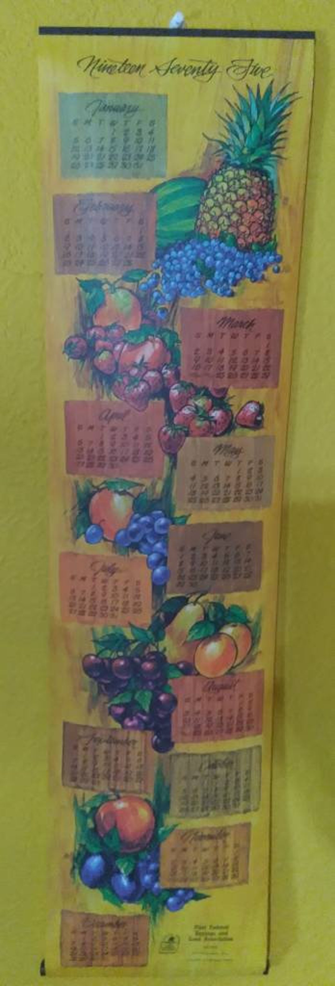 1975 and 1977 Calendars Lot - Etsy