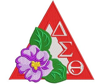 Delta Sigma Theta Embroidery Design - Etsy