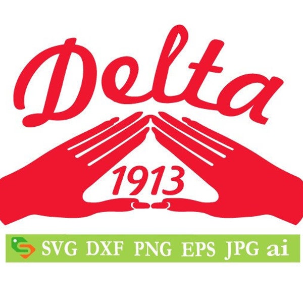 Delta Sigma Theta Hand Sign Svg - Etsy