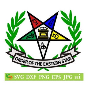 OES Order of the Eastern Star Cut File, Silhouette Cricut, Jpeg,svg ...